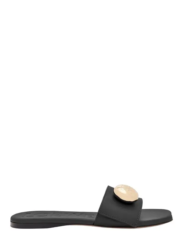 Loewe Pebble Slides - Black