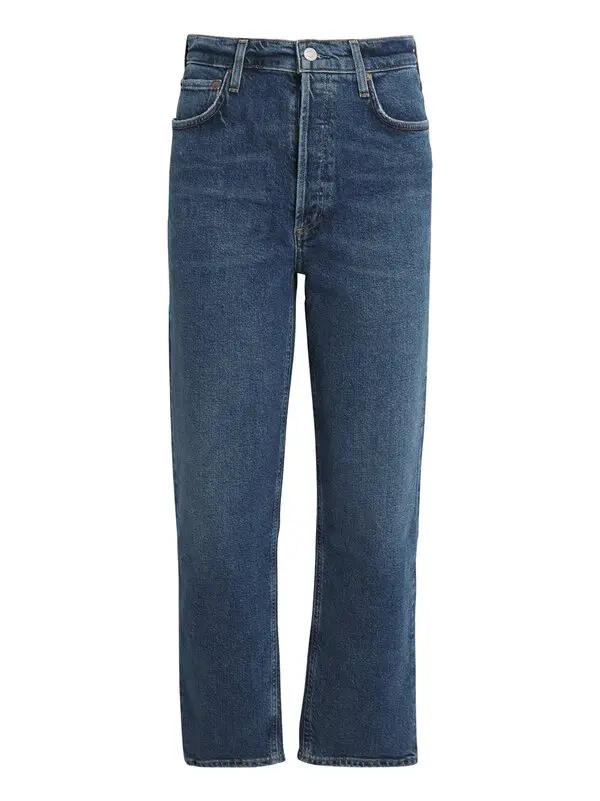 AGOLDE 90s Pinch Waist Cropped Jeans - Blue