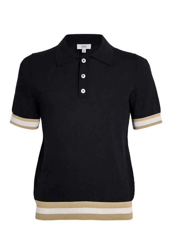 CHE Cotton Quinn Polo Shirt - Navy
