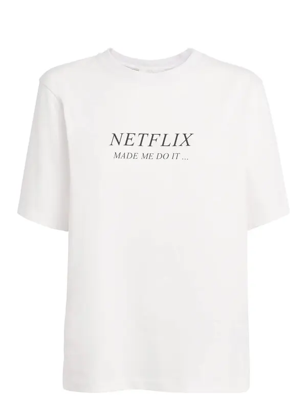 Victoria Beckham Organic Cotton Slogan T-shirt - White