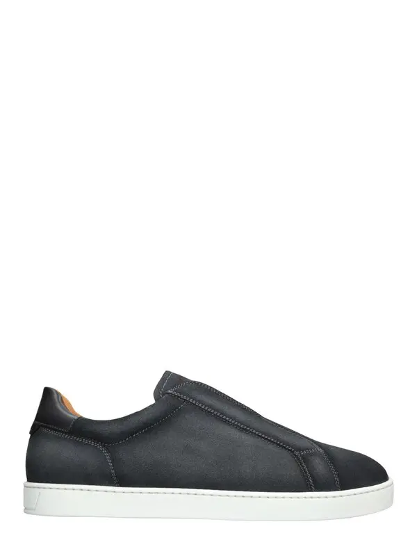 Magnanni Leather Slip-on Sneakers - Grey