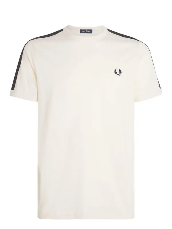 Fred Perry Cotton Contrast-tape Ringer T-shirt - White