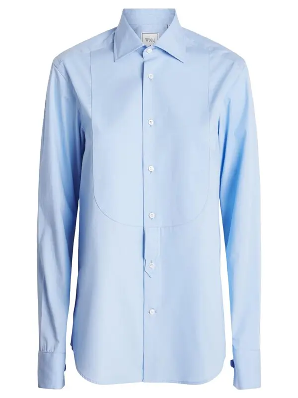 WITH NOTHING UNDERNEATH Dress Shirt - Blue
