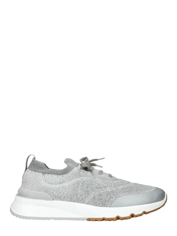 Brunello Cucinelli Knitted Sportiv Sneakers - Grey