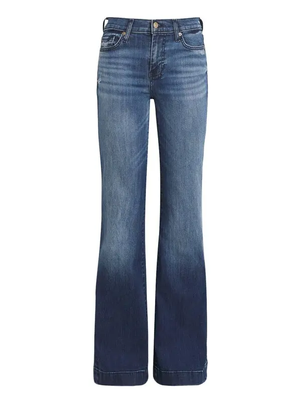 7 For All Mankind Modern Dojo Soho Flared Jeans - Navy