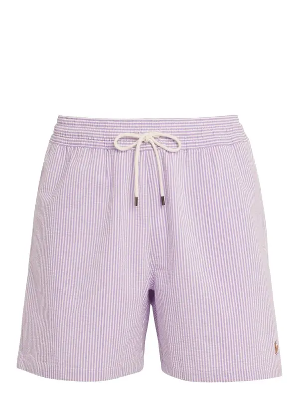 Polo Ralph Lauren Seersucker Traveller Swim Short - Purple