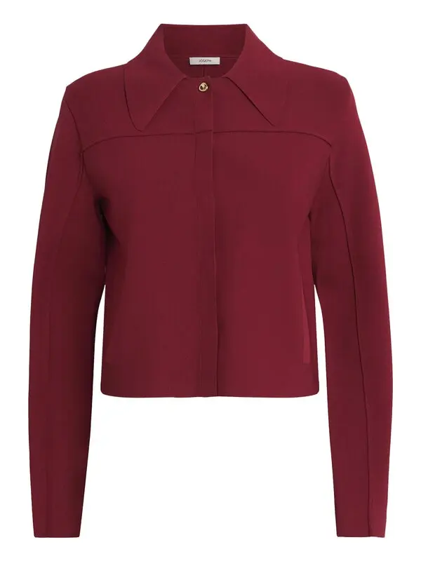 JOSEPH Milano-knit Gare Compact Jacket - Red