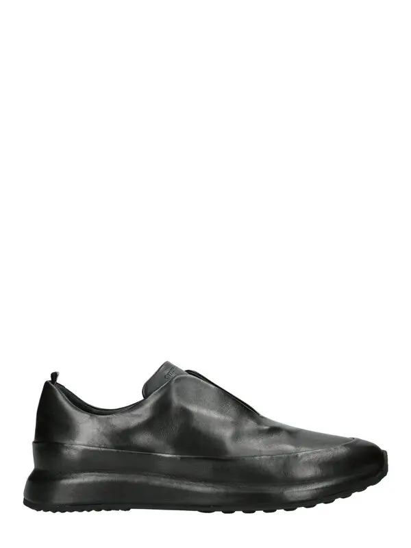 Officine Creative Leather Race Slip-on Sneakers - Black