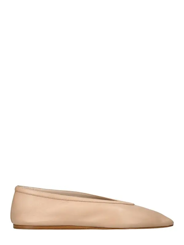 Le Monde Beryl Leather Luna Ballet Flats - Beige