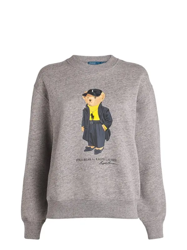 Polo Ralph Lauren Cotton-blend Polo Bear Sweatshirt - Grey