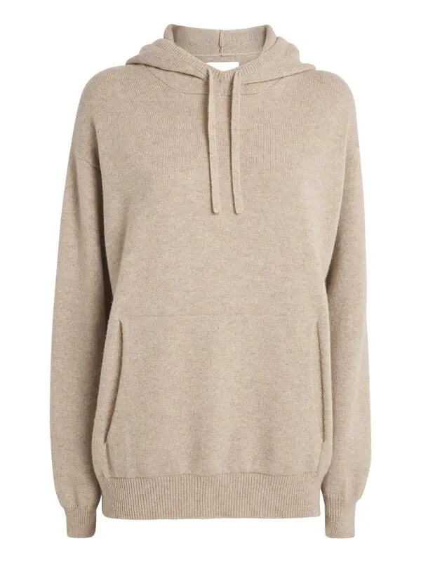 Harrods Hooded Cashmere Pullover - Beige