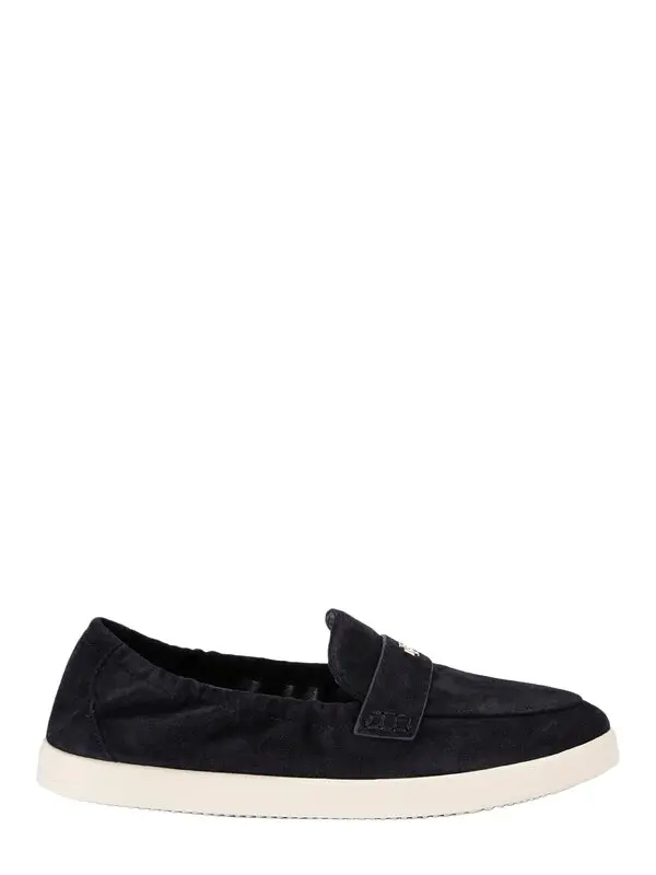 Tory Burch Suede Ballet Loafers - Navy