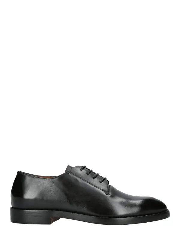 Zegna Leather Torino Derby Shoes - Black