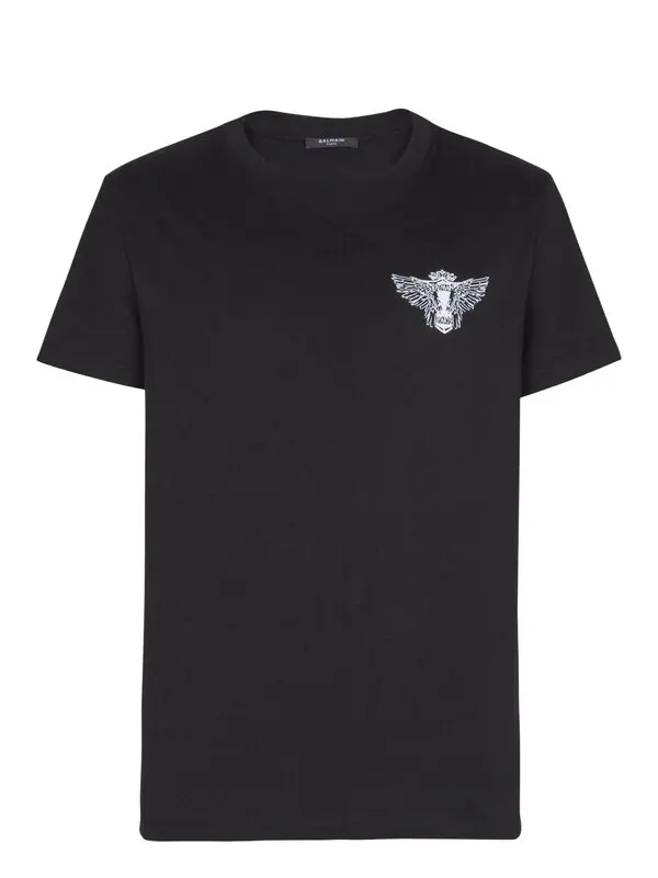 Balmain Cotton Logo T-shirt - Black