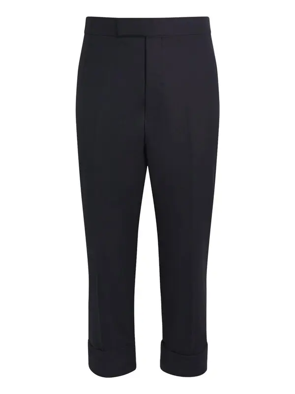 Thom Browne Wool Tailored Trousers - Navy