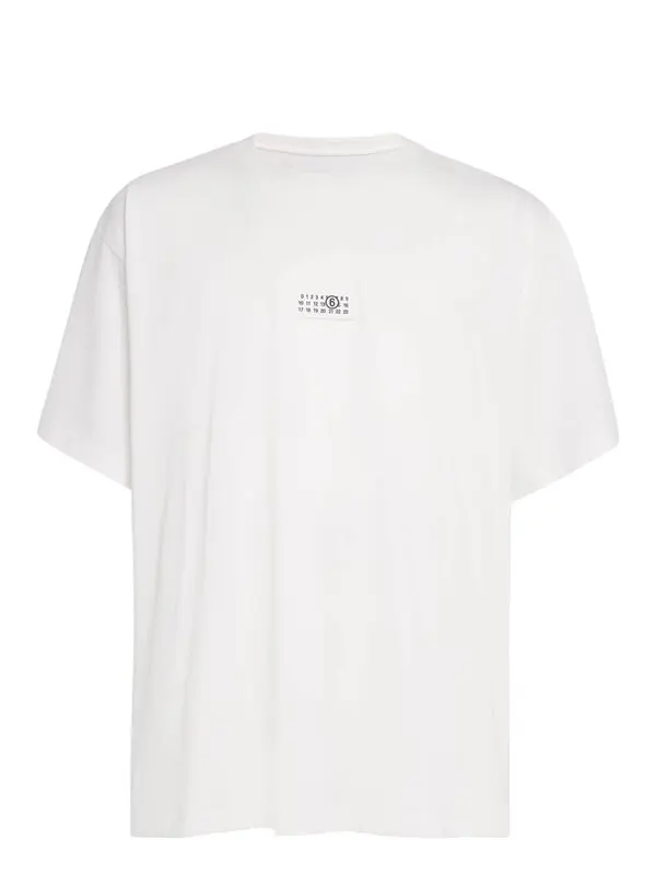 MAISON MARGIELA Cotton Numeric Tab T-shirt - White