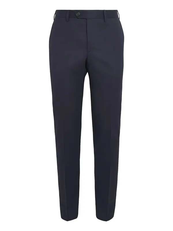 Pal Zileri Wool Tailored Trousers - Navy