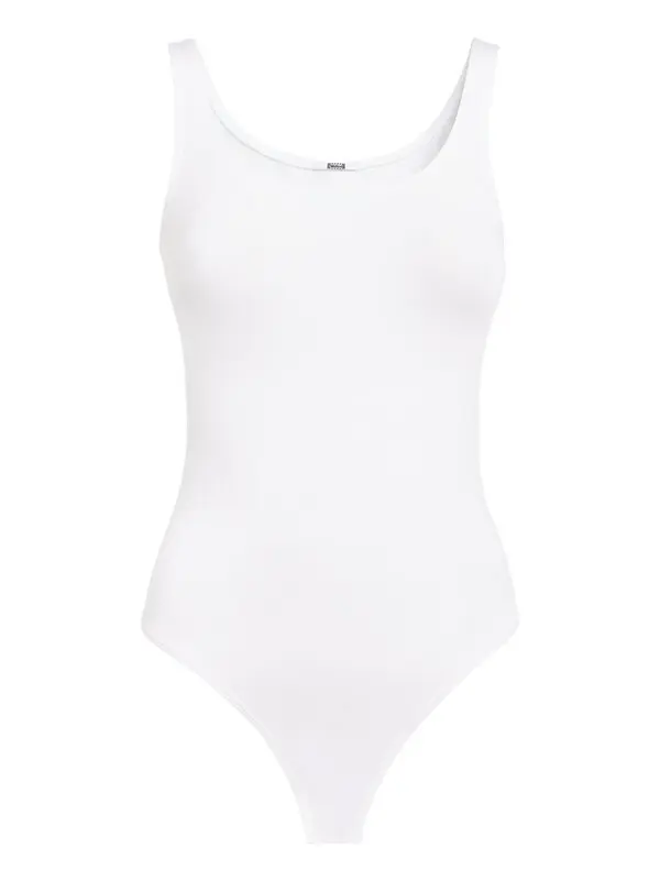 Wolford Cotton-blend Jamaika Bodysuit - White