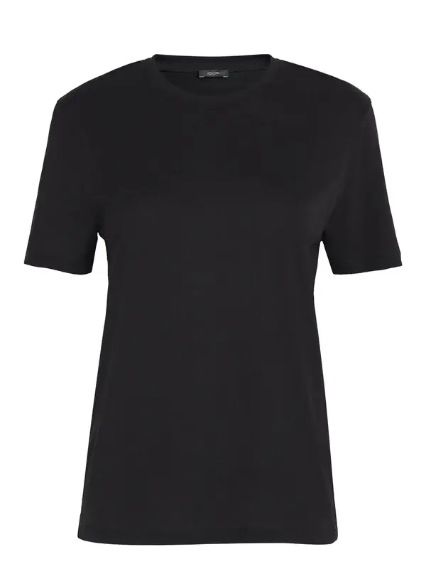 JOSEPH Cotton-silk T-shirt - Black