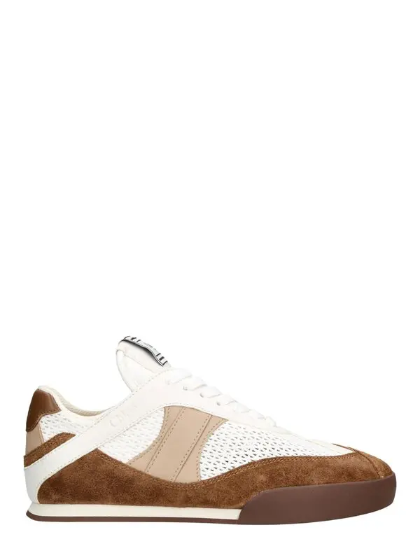 Chloé Leather Kick Sneakers - Brown