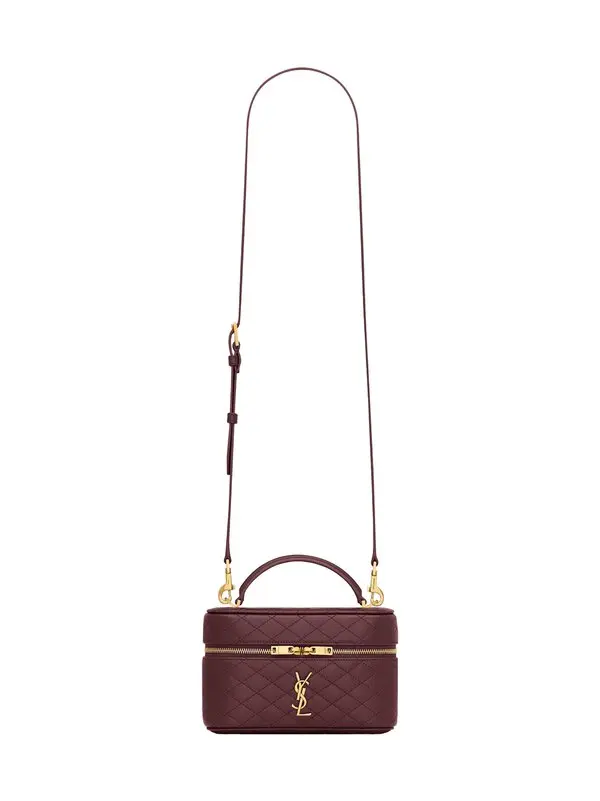 Saint Laurent Mini Gaby Top-handle Bag - Burgundy