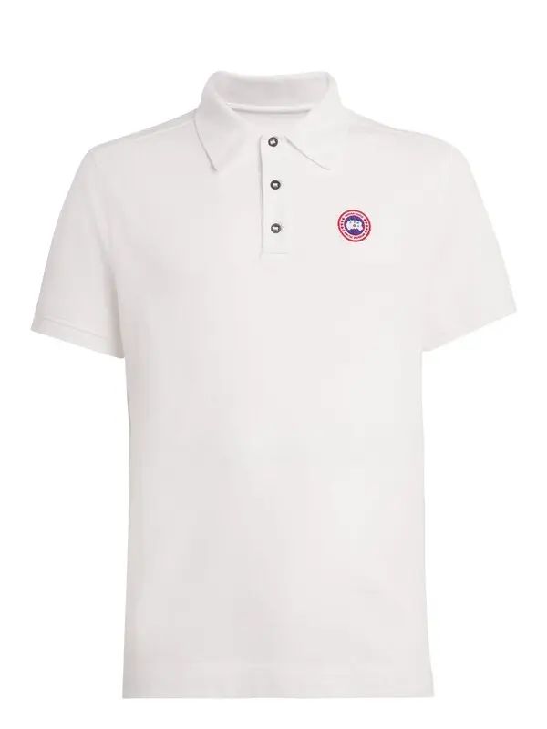 Canada Goose Cotton Logo Beckley Polo Shirt - White
