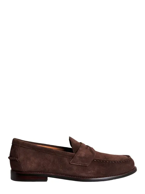 Polo Ralph Lauren Suede Alston Penny Loafers - Brown