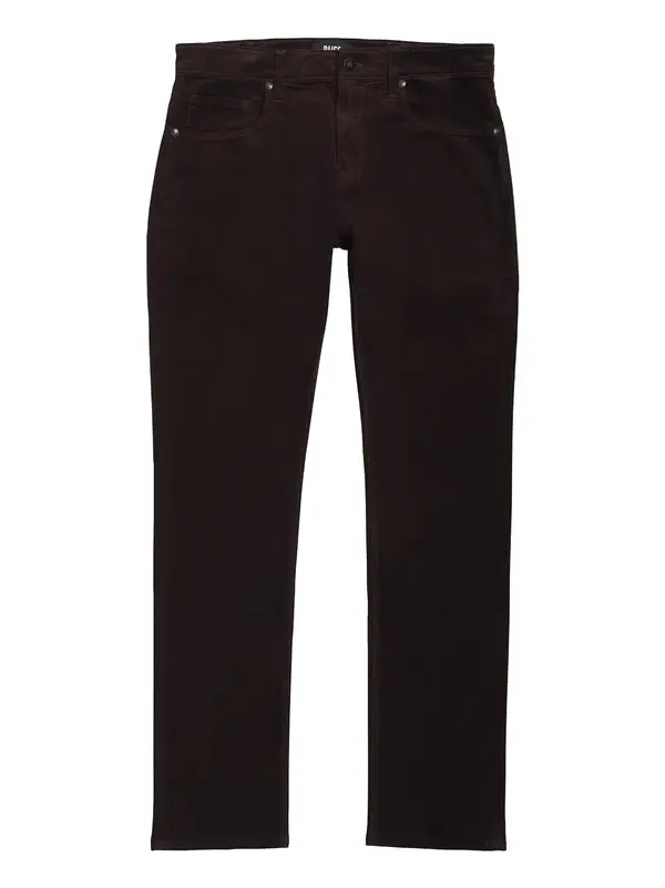 Paige Corduroy Federal Slim-straight Trousers - Brown