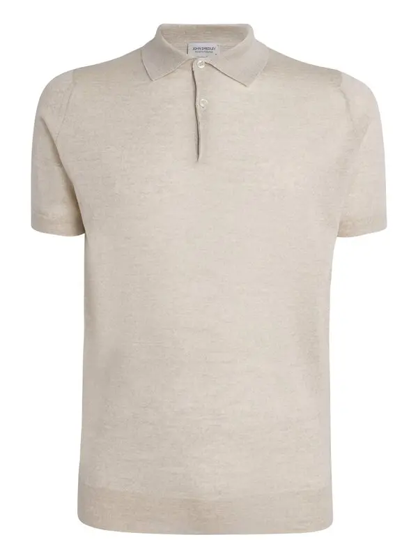 John Smedley Merino Wool Payton Polo Shirt - Grey