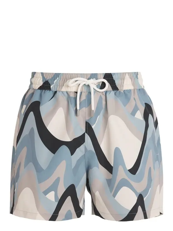Frescobol Carioca Rio Printed Swim Shorts - Blue