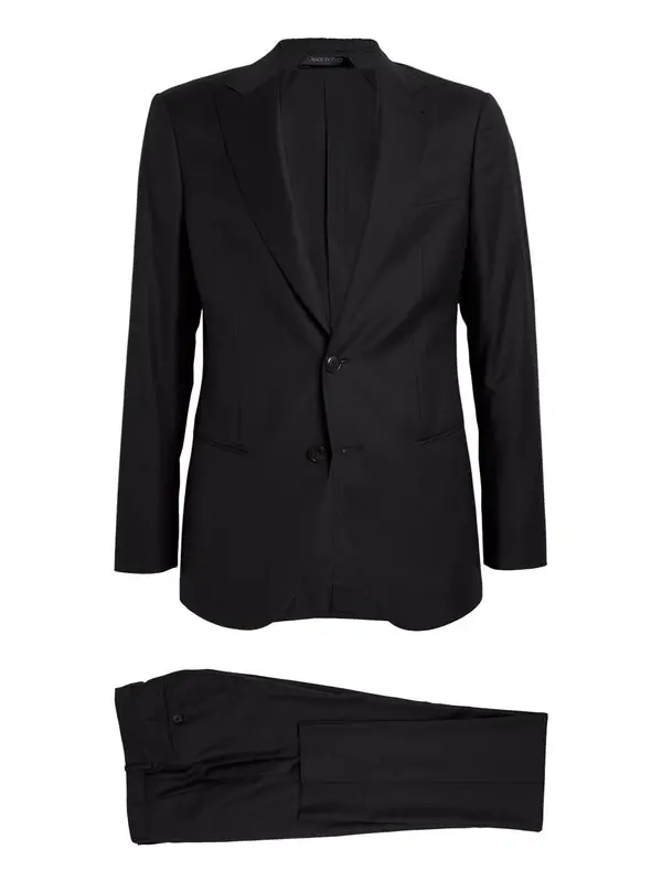 Giorgio Armani Wool-cashmere Two-piece Suit - Black