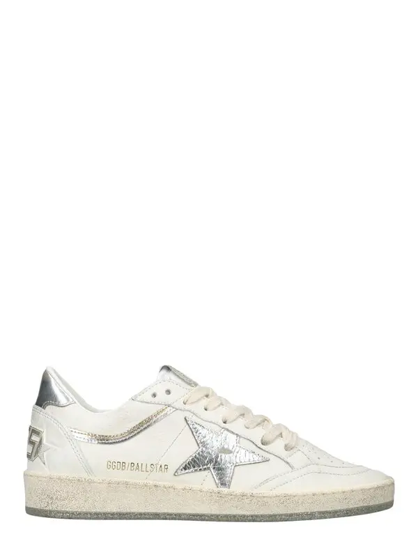 GOLDEN GOOSE Leather Ball Star Sneakers - White