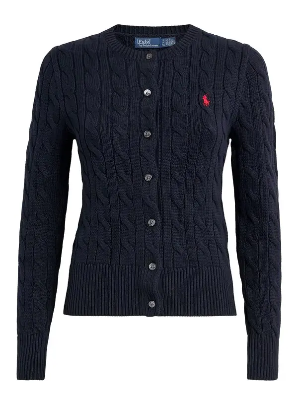 Polo Ralph Lauren Cotton Cable-knit Cardigan - Navy