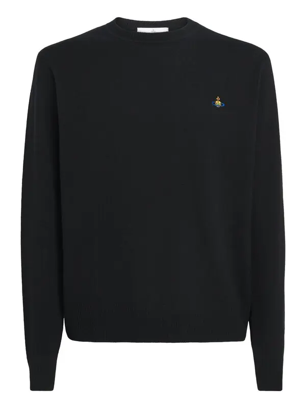 VIVIENNE WESTWOOD Merino Wool-cashmere Alex Sweater - Black