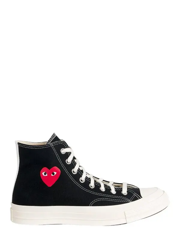 Play Comme Des Garcon X Converse Heart Chuck Taylor All Star '70 High-top Sneakers - Black