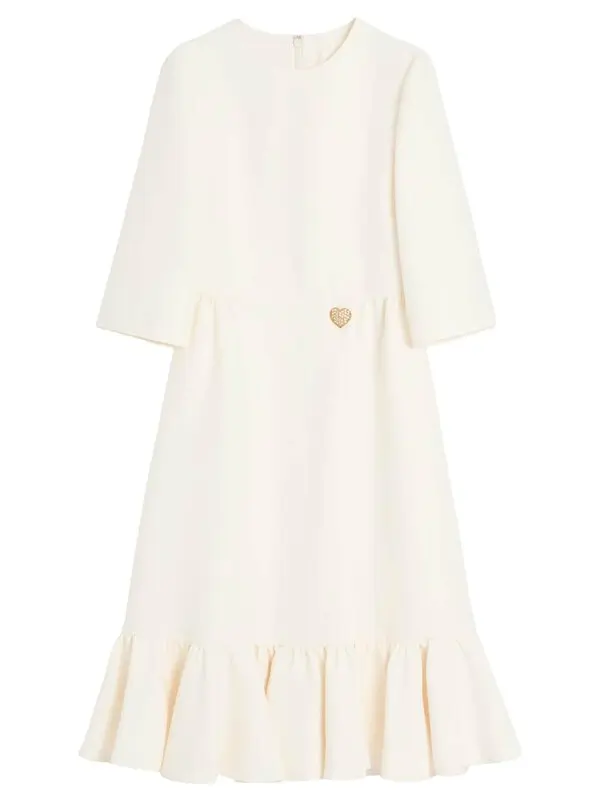Valentino Garavani Crepe Couture Midi Dress - Ivory