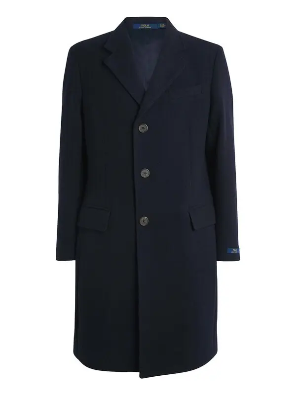 Polo Ralph Lauren Wool-blend Overcoat - Navy