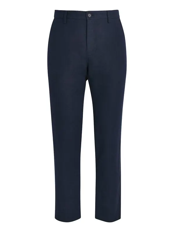 Nn07 Linen Theo Slim Trousers - Navy