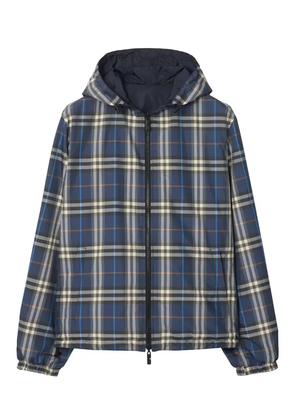 Burberry Reversible Hooded Jacket - Blue