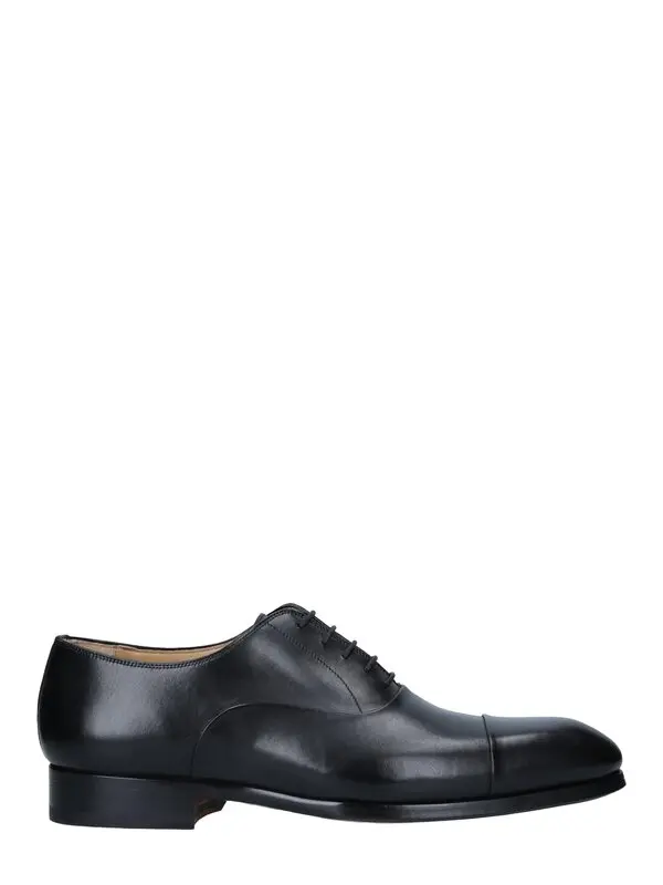 Magnanni Leather Oxford Shoes - Black