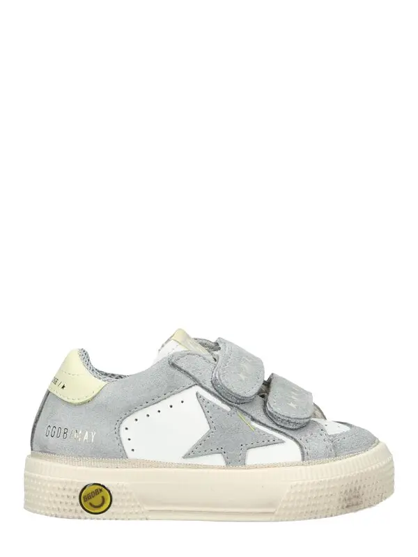 Golden Goose May Leather Sneakers - Grey