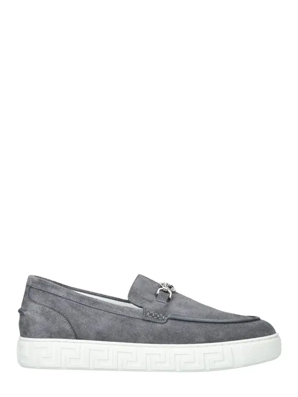 Versace Suede Moccasins - Grey