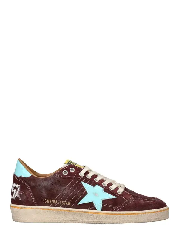 Golden Goose Ball Star Suede Sneakers - Red