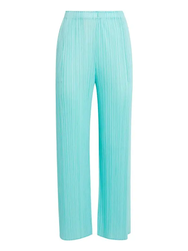Issey Miyake Monthly Colors Straight Trousers - Blue