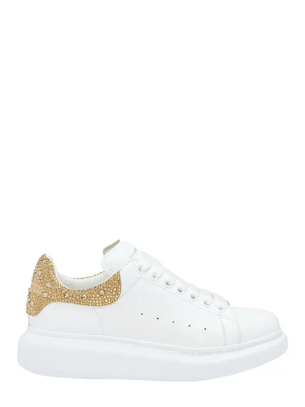 Alexander McQueen Leather Oversized Sneakers - White