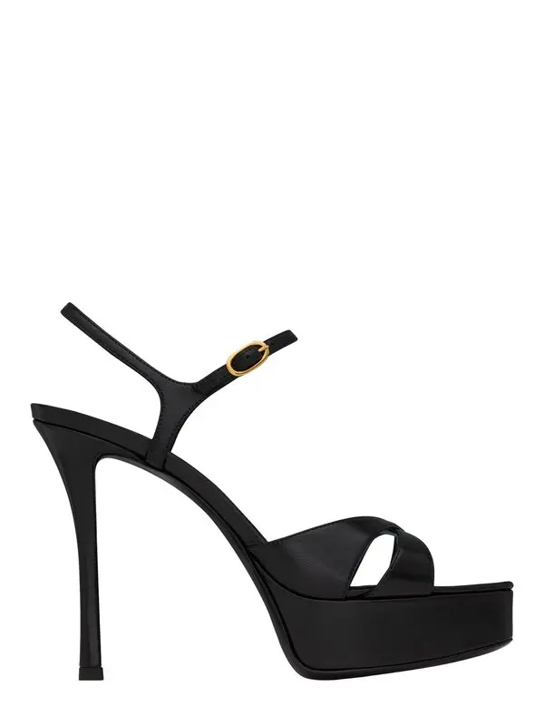 Saint Laurent Debbie Platform Sandals 85 - Black
