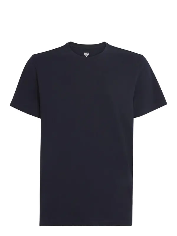 Paige Pima Cotton Sorden T-shirt - Navy