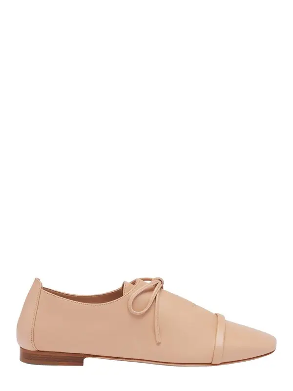 MALONE SOULIERS Nappa Leather Jean Flats - Beige