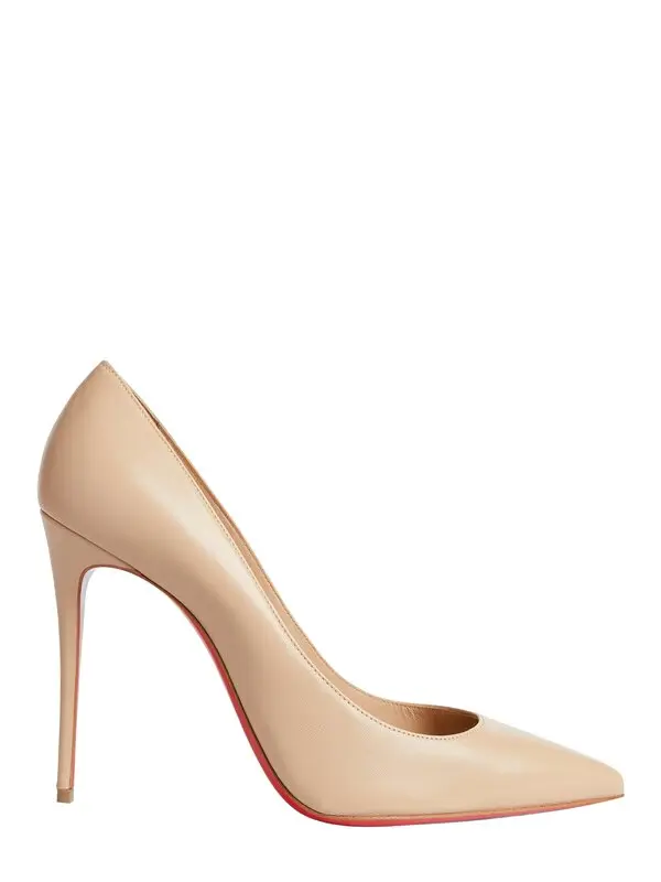 CHRISTIAN LOUBOUTIN Kate Leather Pumps 100 - Nude
