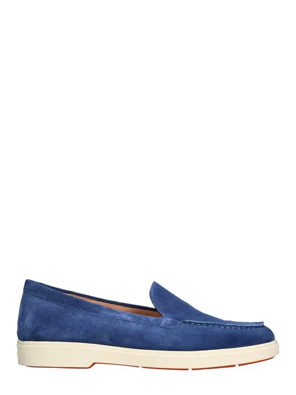 Santoni Suede Loafers - Blue